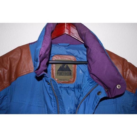 Powderhorn | Jackets & Coats | Powderhorn Retro Down And Leather Zip ...